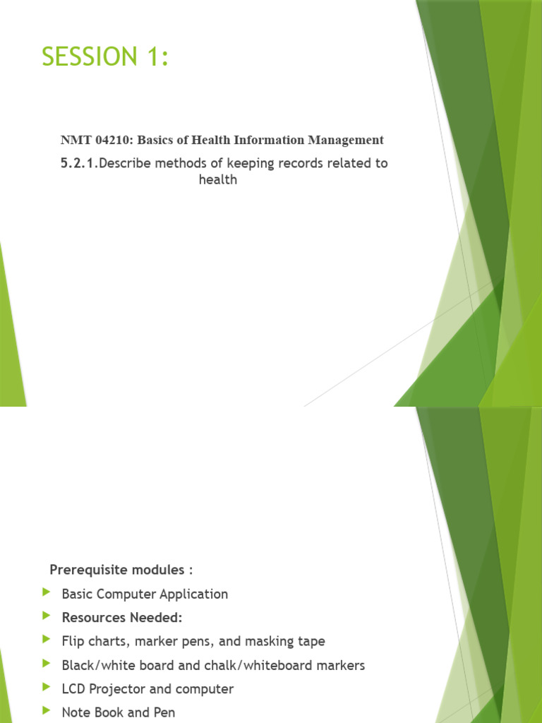 Health Information Management Basics | PDF | Electronic Health Record | Medical Record