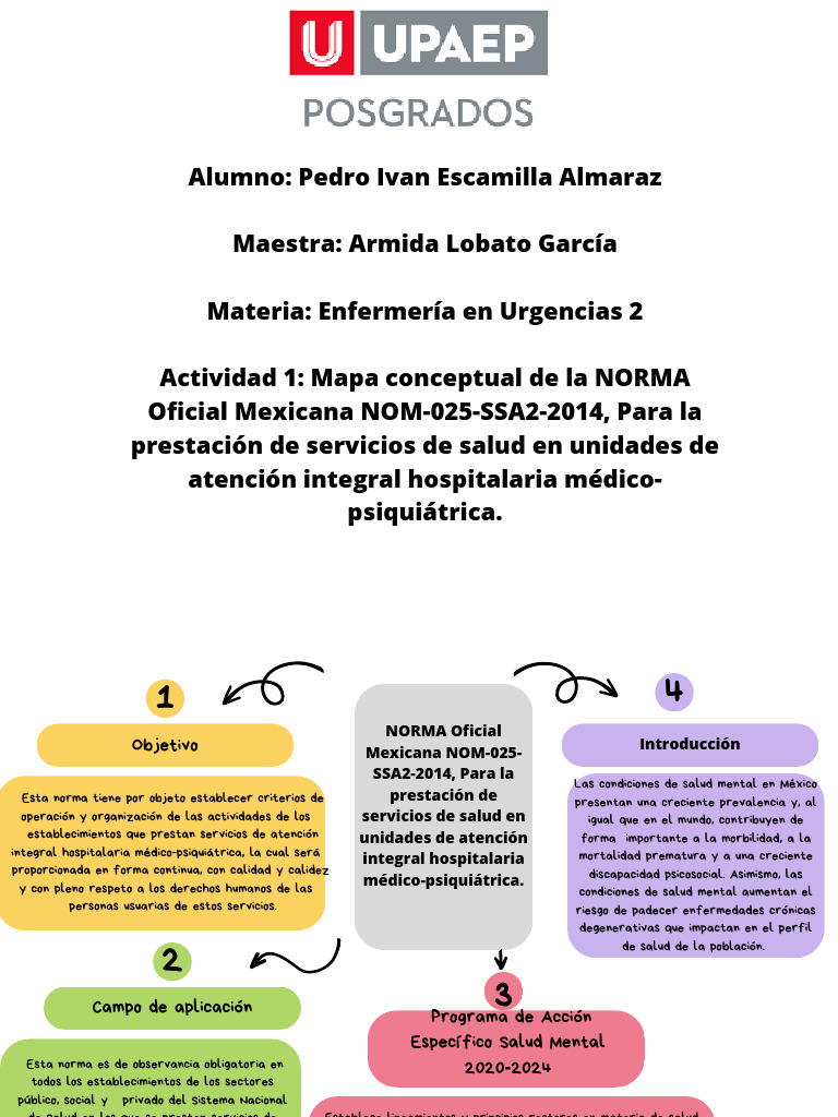Mapa Conceptual de NOM 025 | PDF | Hospital | Trastorno mental