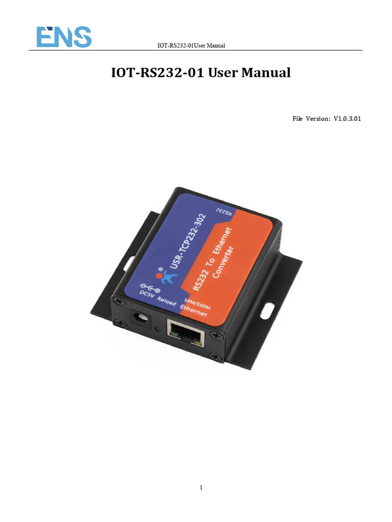 Iot RS232 01 | PDF | Port (Computer Networking) | Transmission Control Protocol