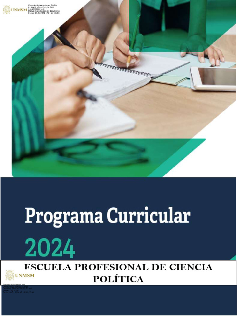 ANEXO I - EP Ciencias Poli Ticas - Programa Curricular 1 F F | PDF | Democracia | Ideologías ...