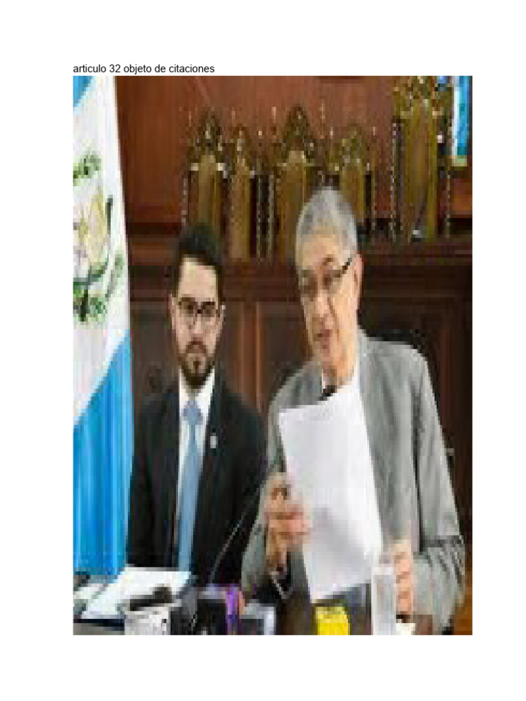 Articulo 32 Objeto de Citaciones | PDF