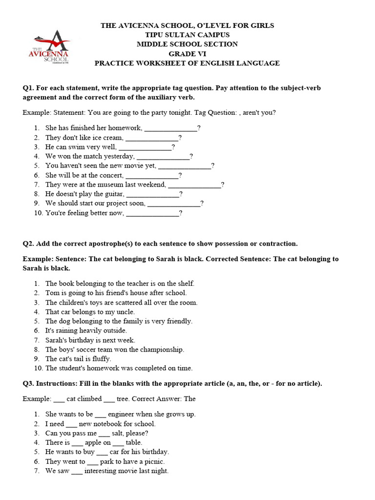 Practice Worksheet of Eng Lang | PDF | Linguistics | Linguistic Morphology