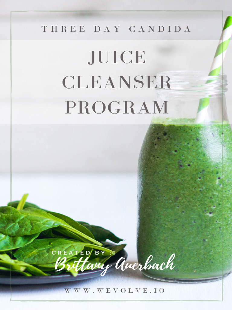 3-Day Candida Juice Cleanse Guide | PDF | Celery | Cider