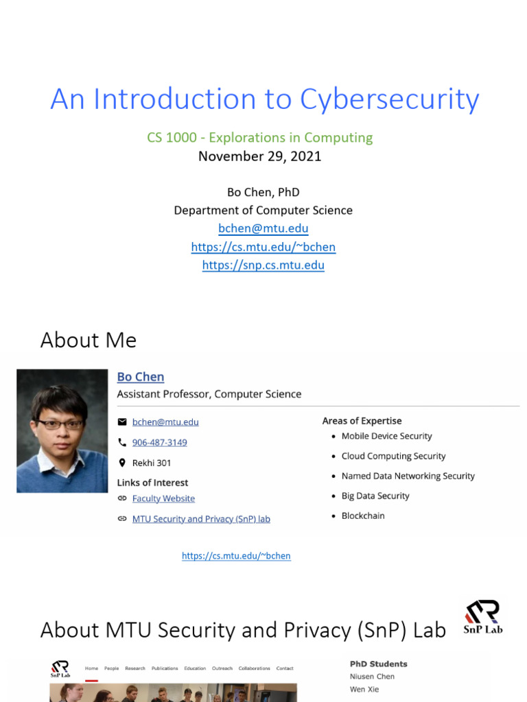 Intro Cybersecurity | PDF | Security | Computer Security