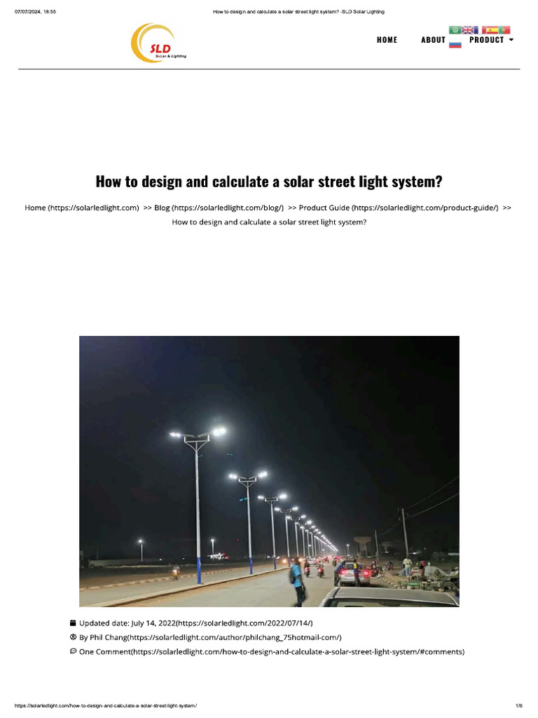 How to design and calculate a solar street light system_ -SLD Solar ...