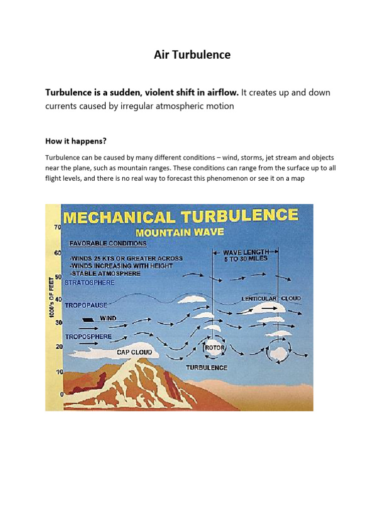Air Turbulence | PDF