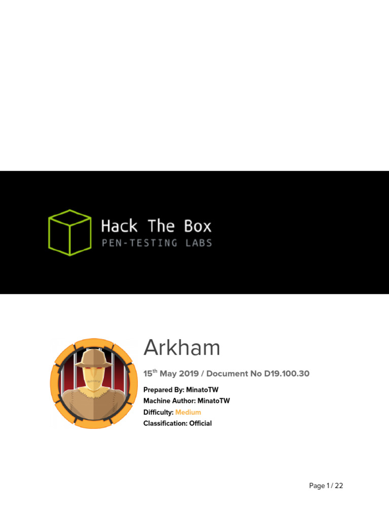 Arkham | PDF | Zip (File Format) | Microsoft Windows