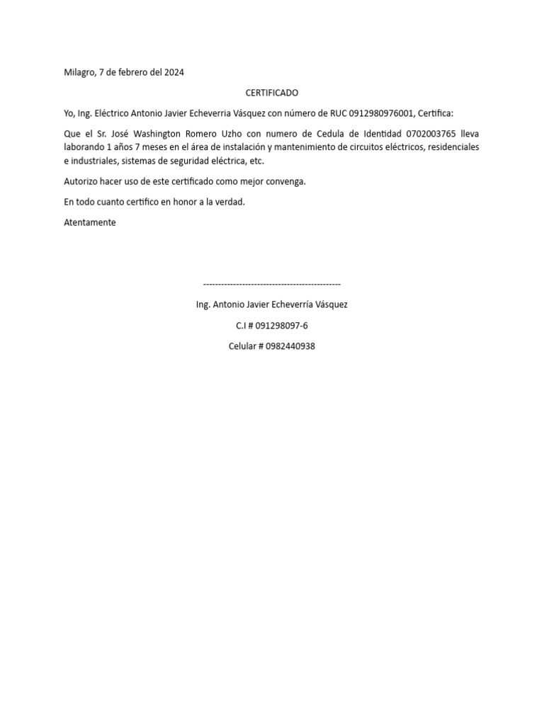 Certifica Do | PDF