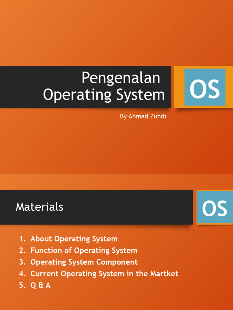 Pengenalan Operating SYstem v2.0 | PDF | Operating System | Microsoft Windows