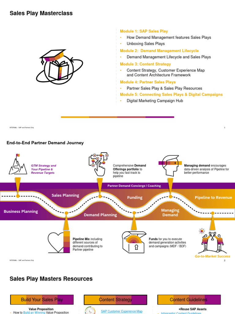 SAP Sales Play Masterclass Overview | PDF | Digital Marketing | Marketing