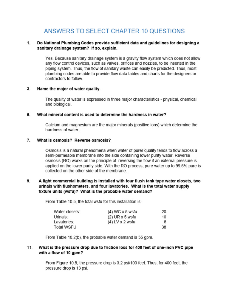 CM 3201 - Answers To Select Quesions - CH 10 - 6th Ed | PDF | Building Engineering | Hydraulic ...
