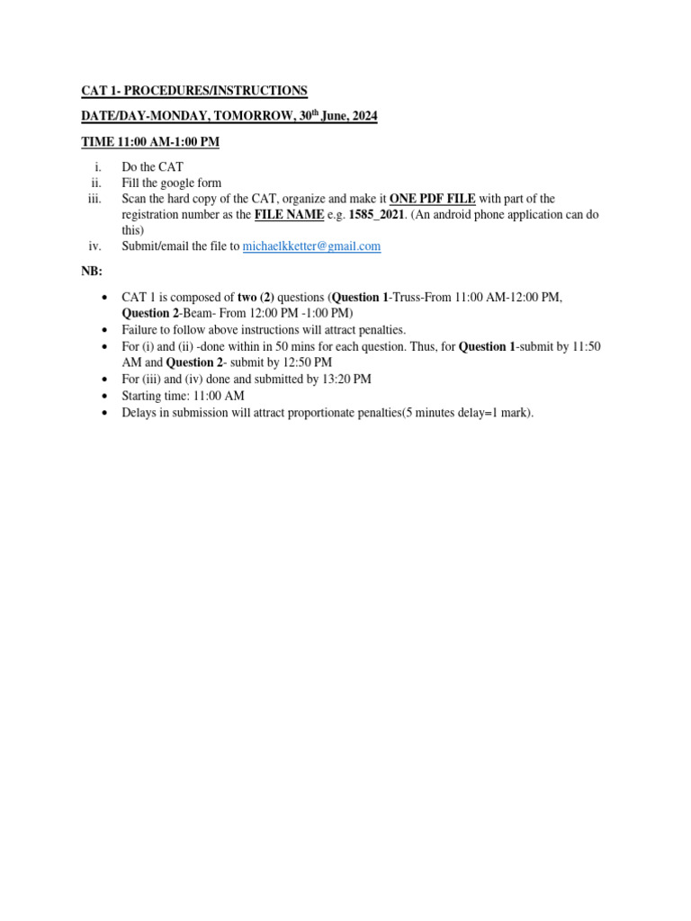 Tos IV Cat Rules | PDF