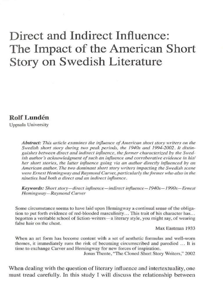 Direct and Indirect Influence | PDF Direct and Indirect Influence | PDF