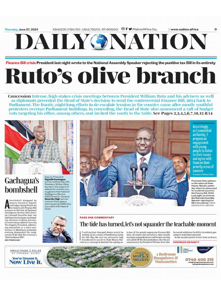 Daily Nation 27-06-2024 | PDF