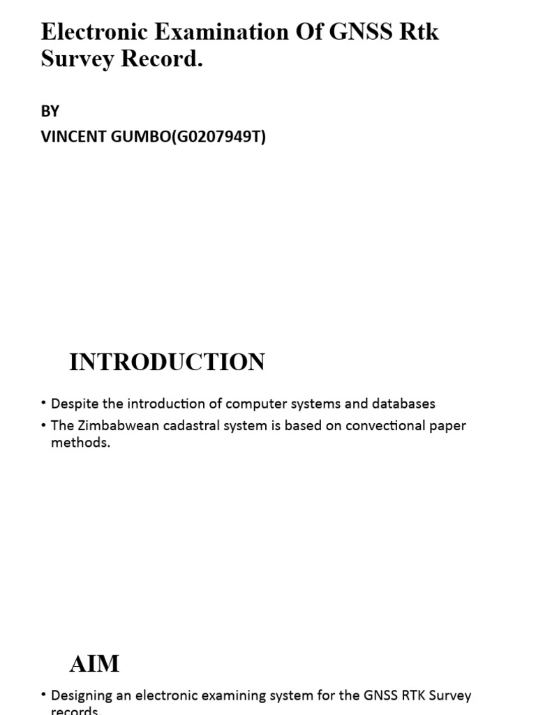 Electronic Examination of Gnss RTK Survey Record | PDF