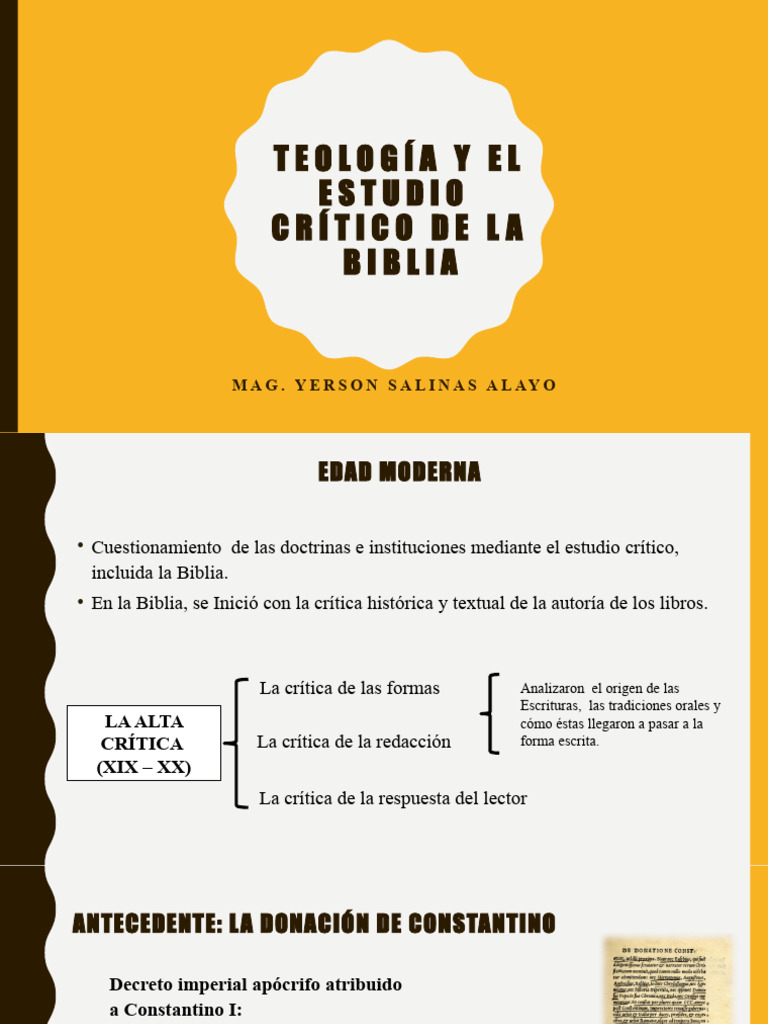 Crítica Bíblica y Teología Moderna | PDF | Jesús | Evangelios