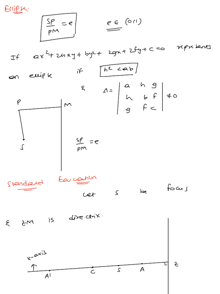 Ellipse Notes | PDF