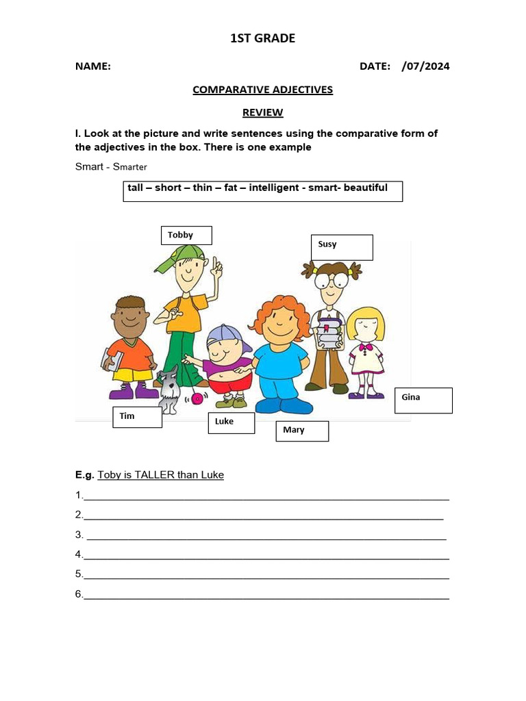 COMPARATIVE ADJECTIVES (Worksheet) | PDF | Career & Growth