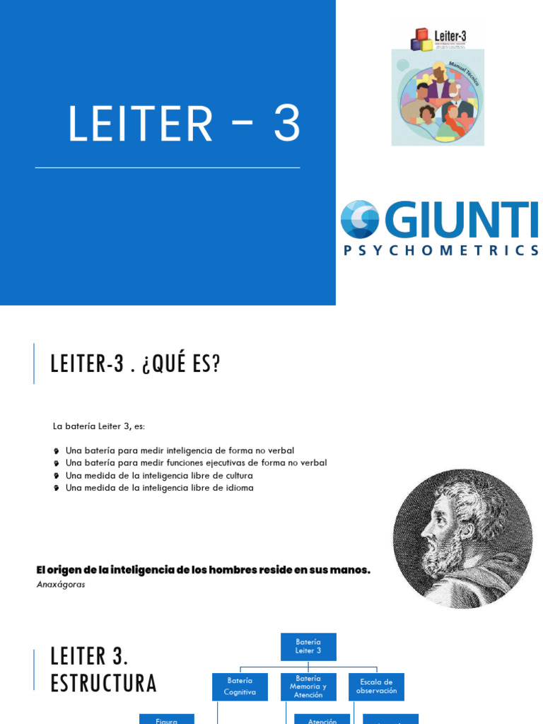 Leiter 3 | PDF | Atención | Inteligencia