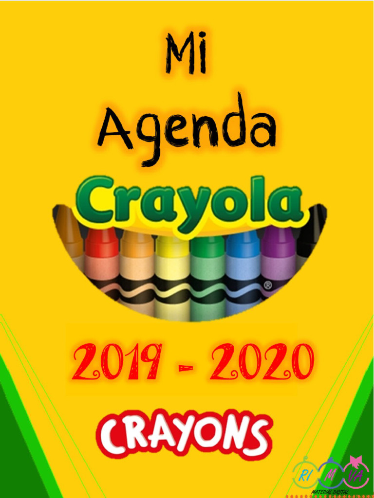 Agenda de Crayola Editable | PDF