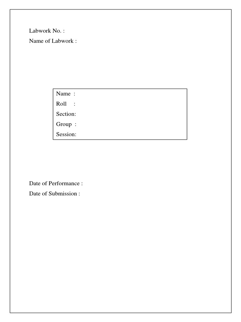 Labwork No | PDF | Teaching Methods & Materials