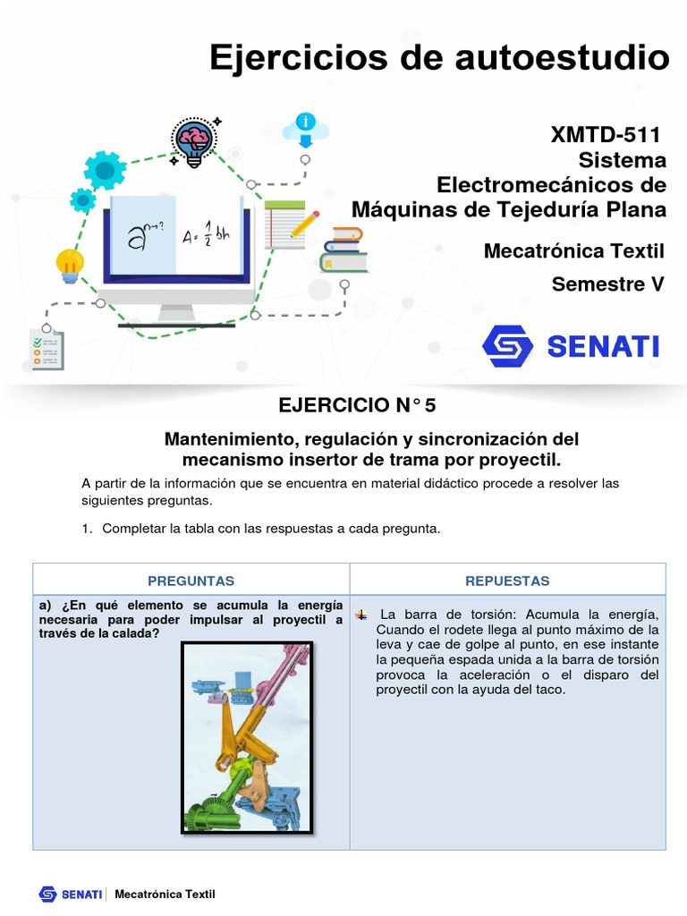 Mantenimiento de Insertor de Trama | PDF | Telar | Textiles