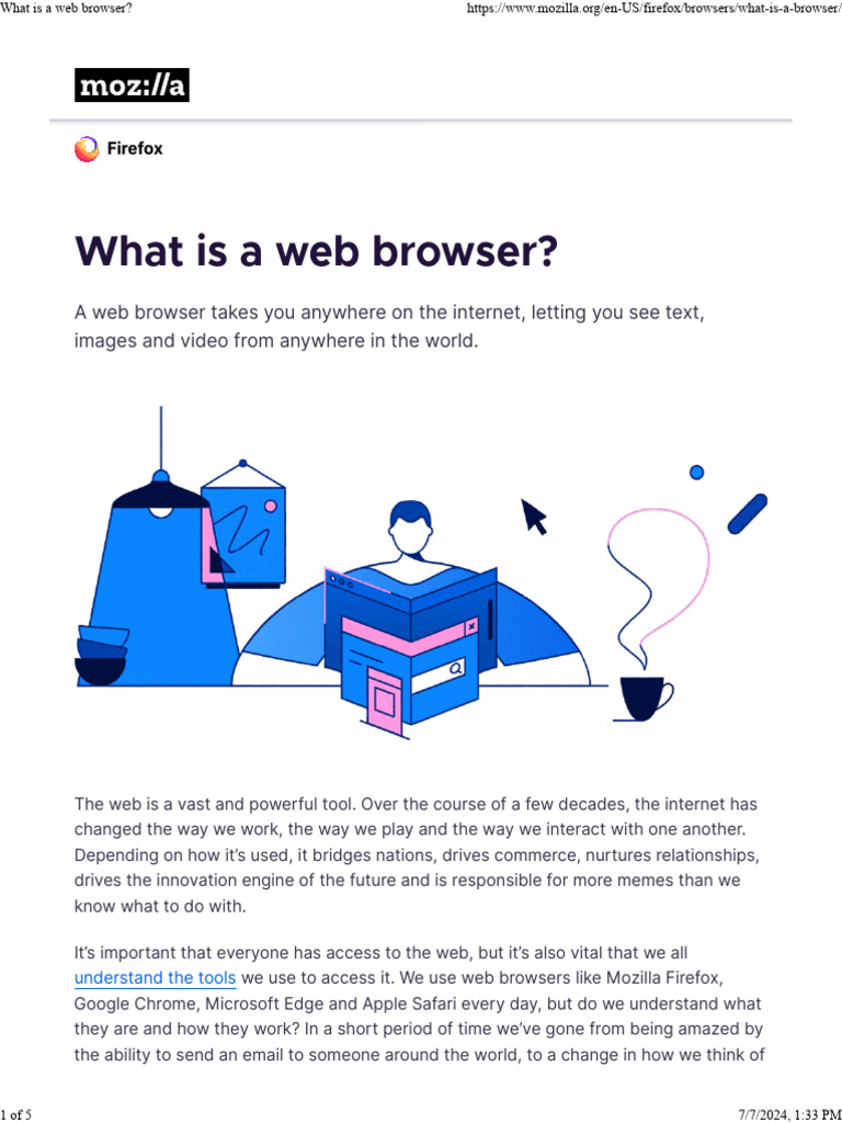 What is a web browser_ | PDF | World Wide Web | Internet & Web