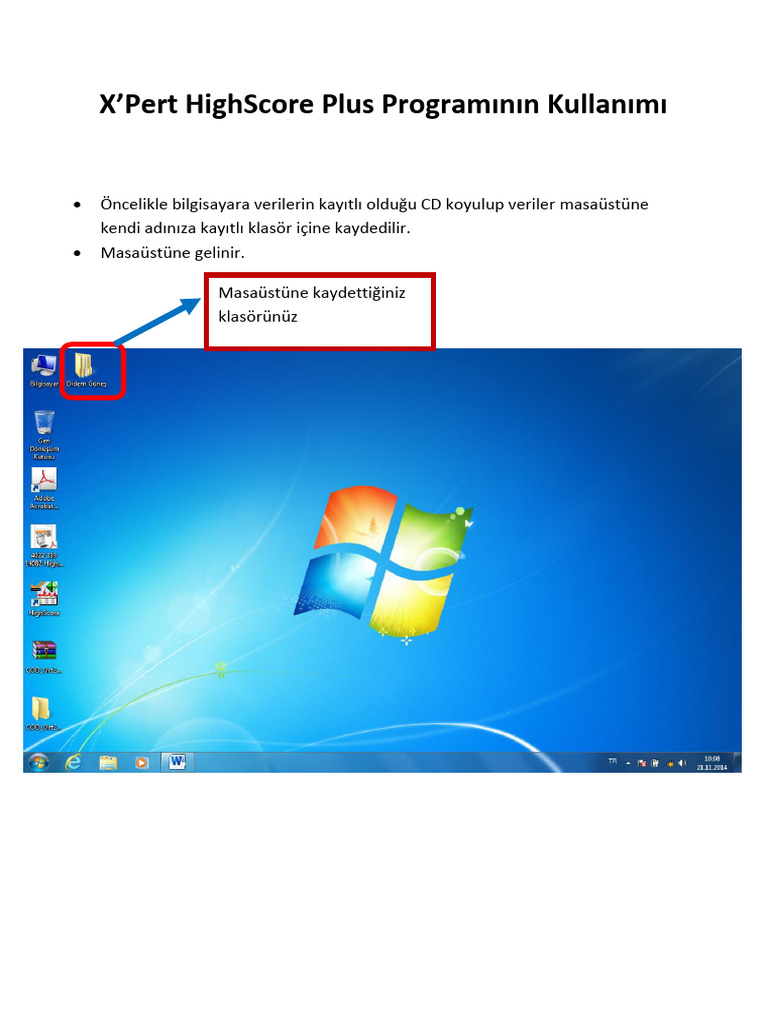 HighScore Plus Programının Kullanımı | PDF
