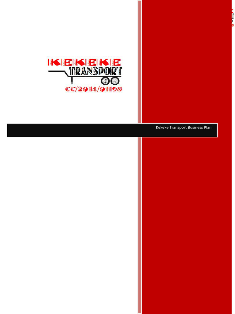 Kekeke Transport Business Plan | PDF | Logistics | Warehouse