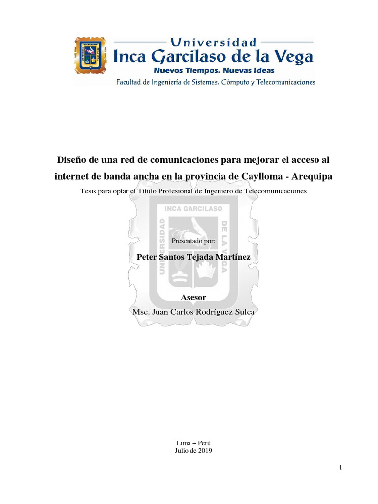 Tesis Tejada Martinez Peter RP | PDF | Modelo osi | Conjunto de ...