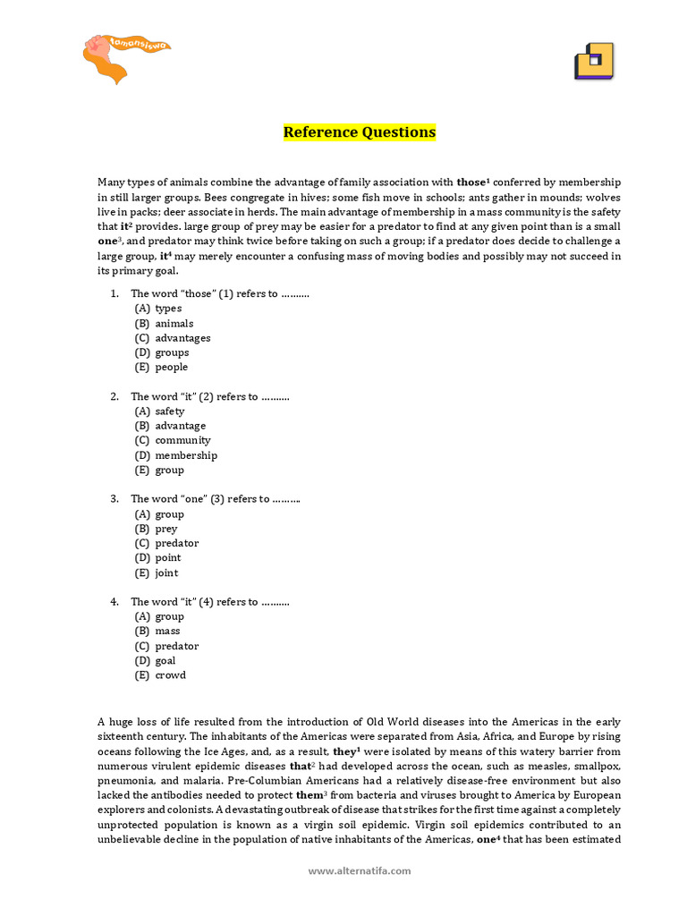 (Soal Materi) Reference Questions Paket 1 | PDF | Epidemics | Epidemiology