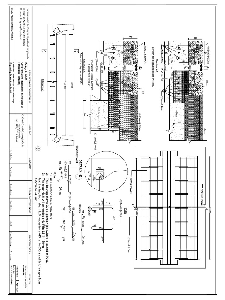 Structural Drawing for D80 Expansion Joint | PDF
