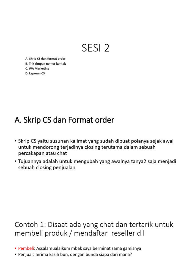 Handout CS Sesi 2 | PDF