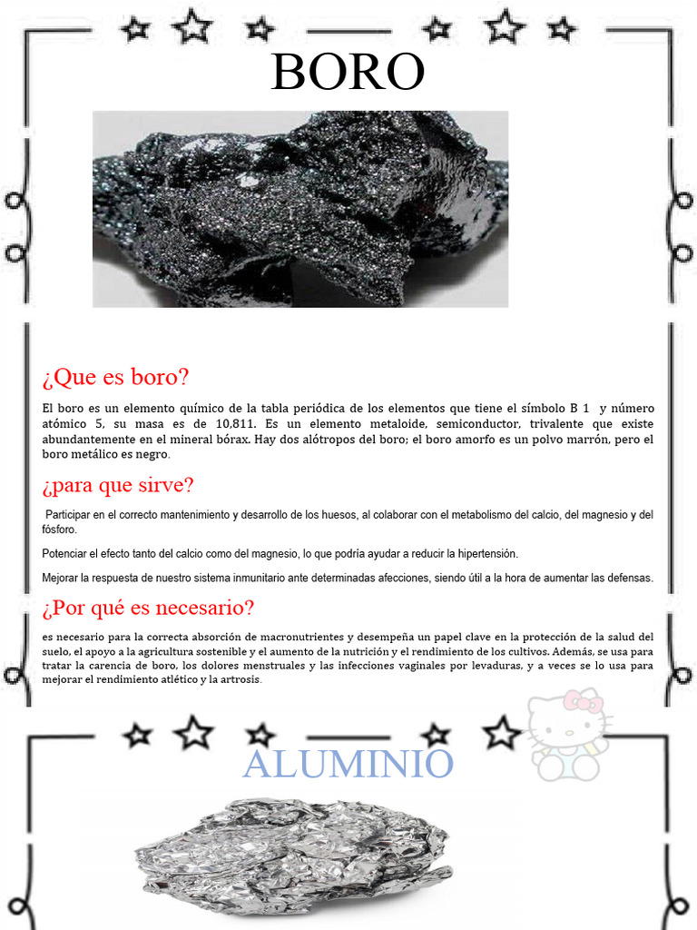 BORO | Descargar gratis PDF | Boro | Elementos químicos