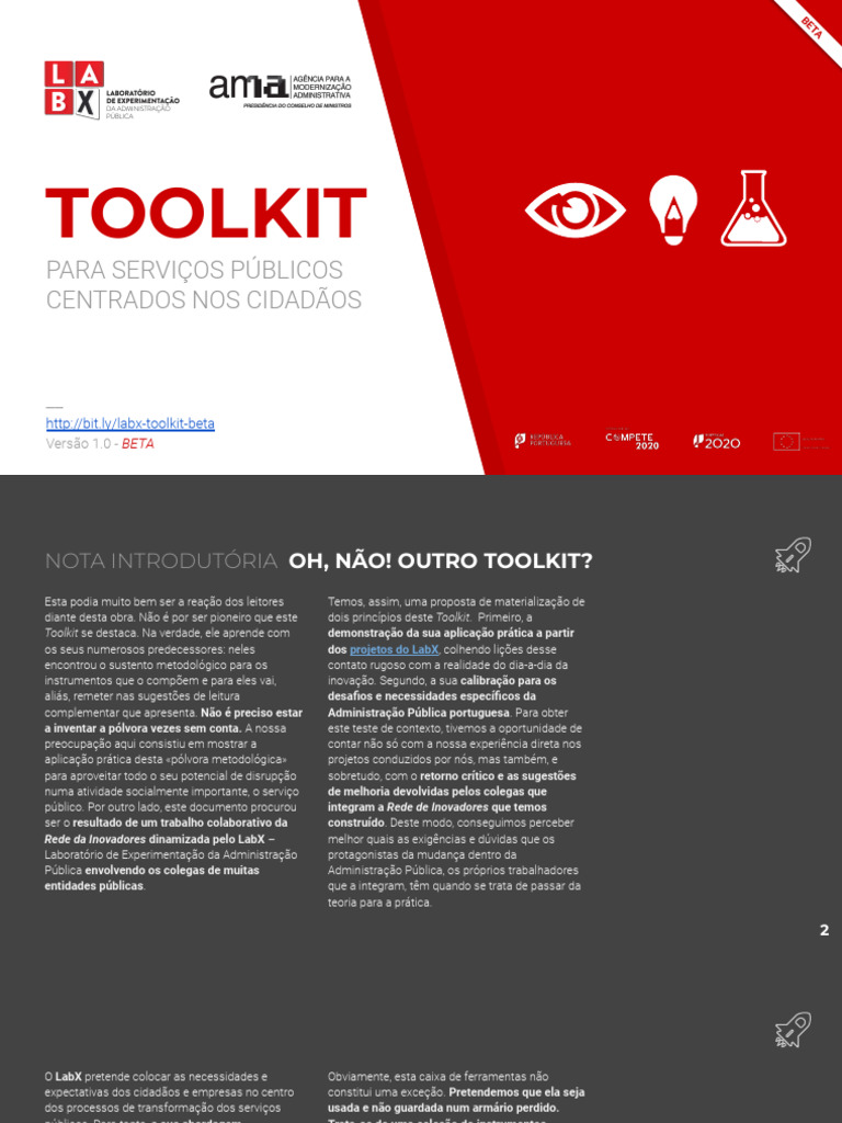 Toolkit para Inovação em Serviços Públicos | PDF | Entrevista | Etnografia