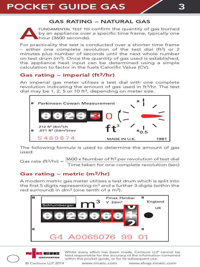 Pocket Guide Gas 3 | PDF | British Thermal Unit | Heat