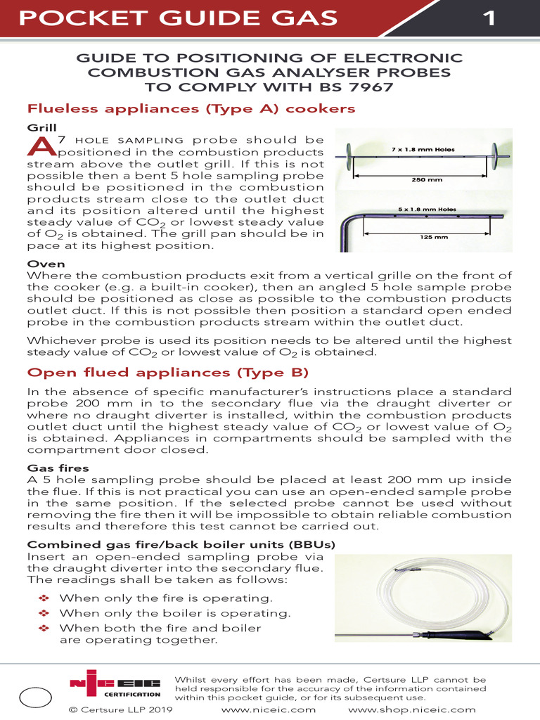 Pocket Guide Gas 1 | PDF | Boiler | Chimney