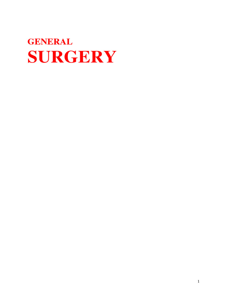General Surgery 2021 | PDF | Shock (Circulatory) | Hemostasis