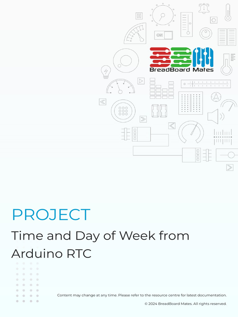 Project Time And Day Of Week From Arduino Rtc Pdf Arduino Computing