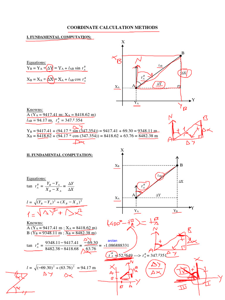 Fundamental Computations | PDF | Mathematics | Elementary Geometry