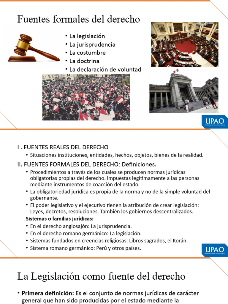 Fuentes Formales del Derecho: Guía | PDF | Fuentes del derecho | Estado ...
