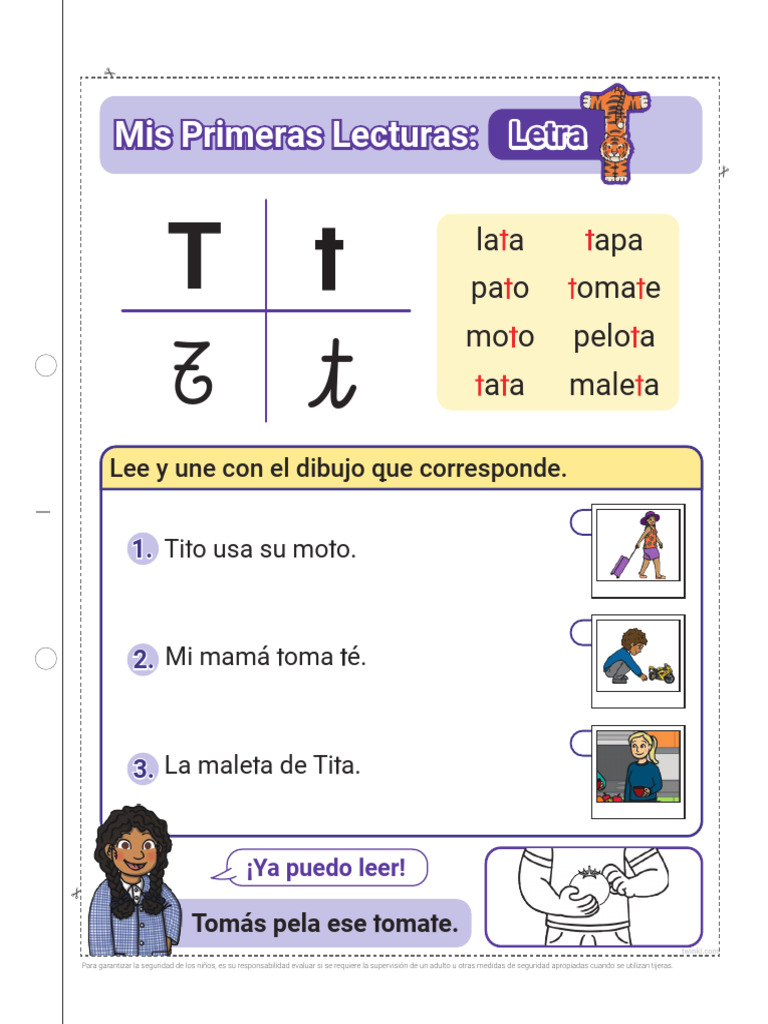 Lectura Letra t | PDF