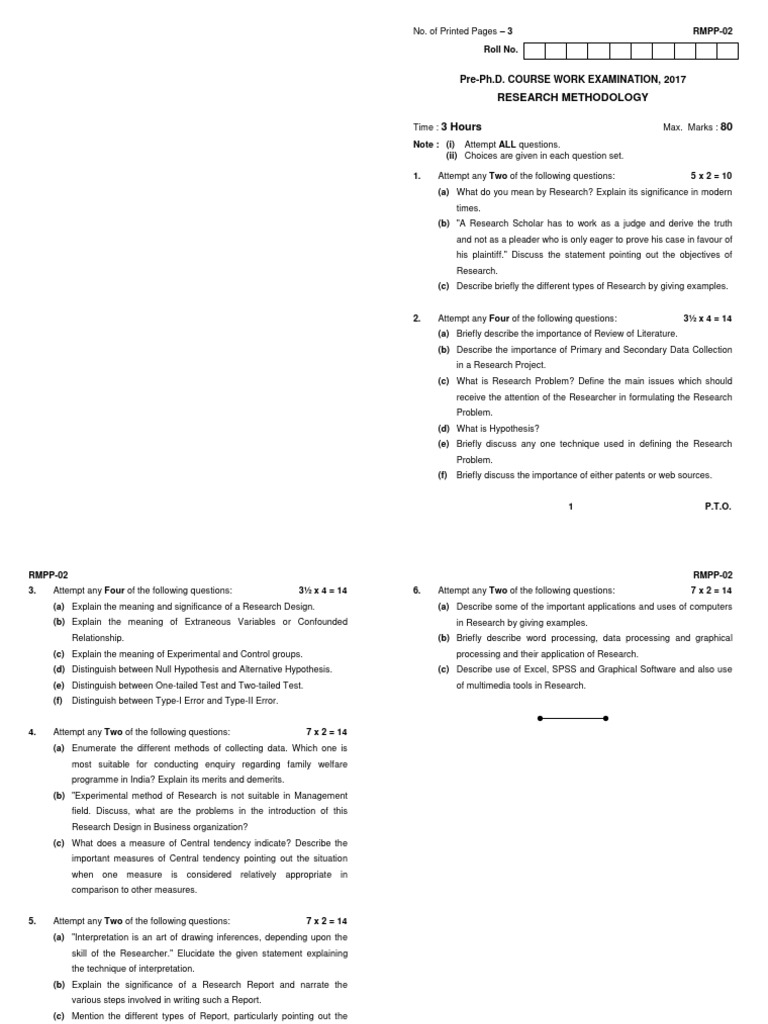 Rmpp 02 Final | PDF | Type I And Type Ii Errors | Science