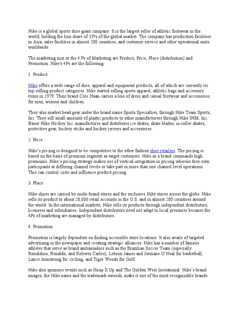 4p's of International Marketing | PDF | Nike | Advertising
