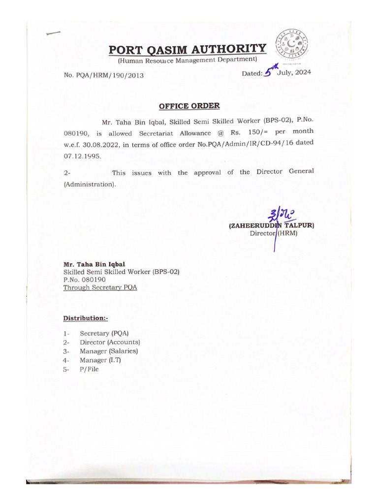 Port Qasim Authority | PDF