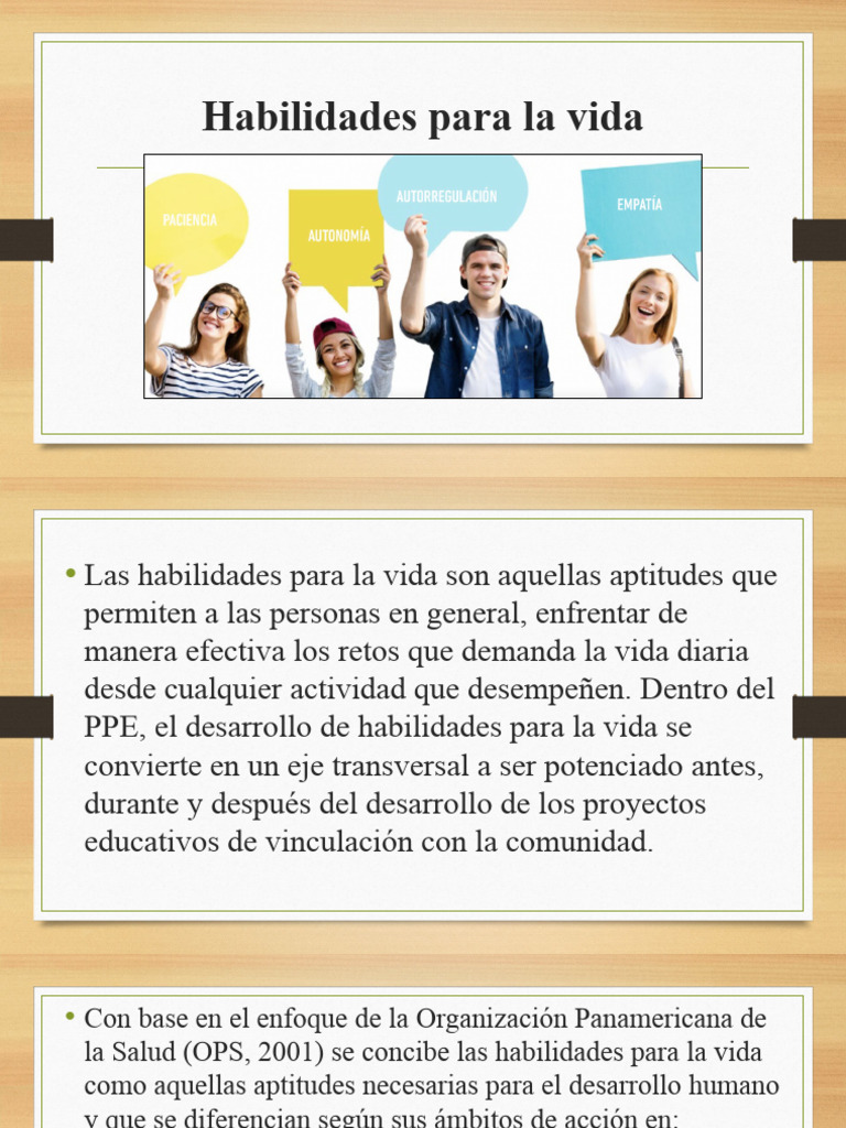 Habilidades Para La Vida | PDF | Pensamiento | Empatía
