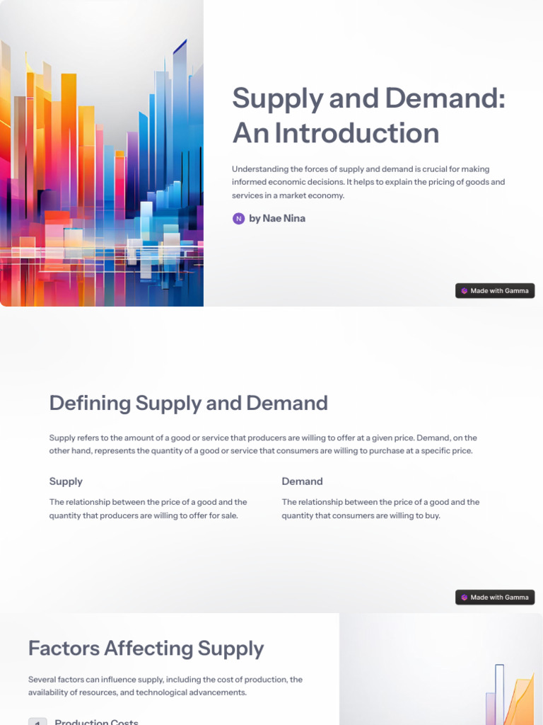 Supply and Demand An Introduction | PDF | Demand | Elasticity (Economics)