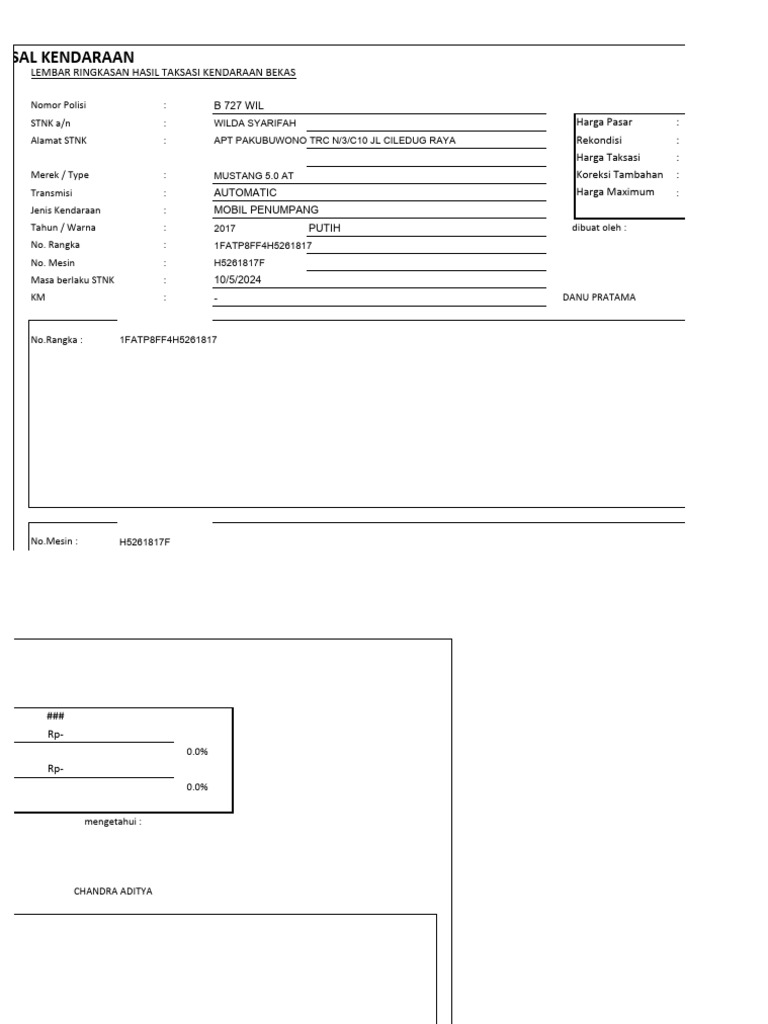 Format Tagihan | PDF