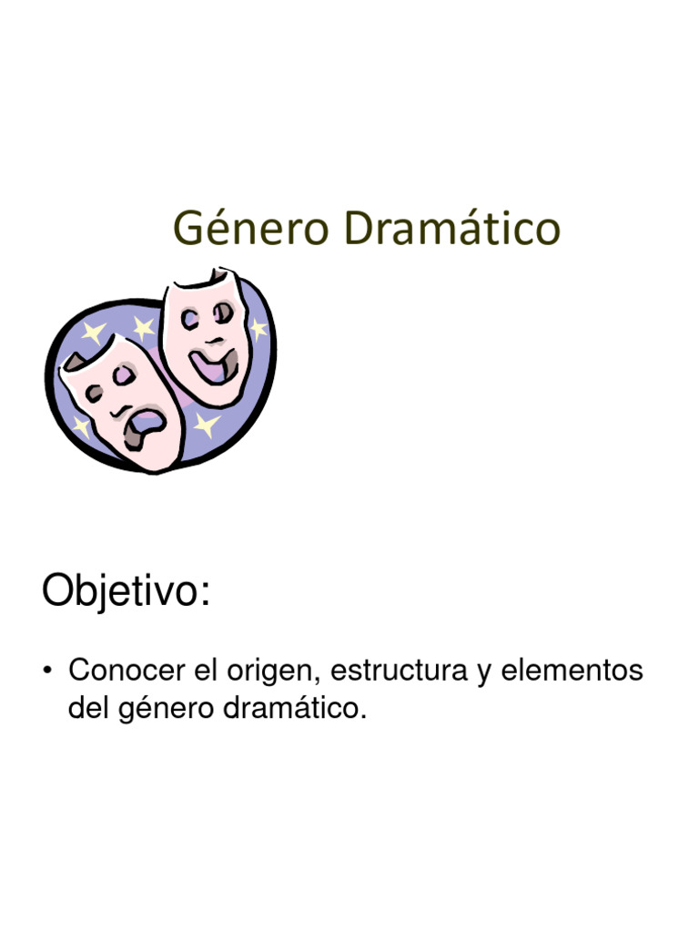 Elementos del Género Dramático | PDF | Teatro