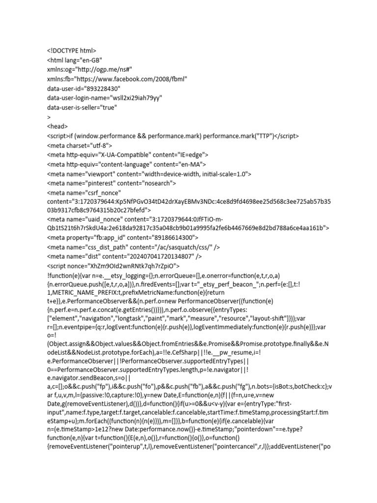 Doctype HTML | PDF | Etsy | Software